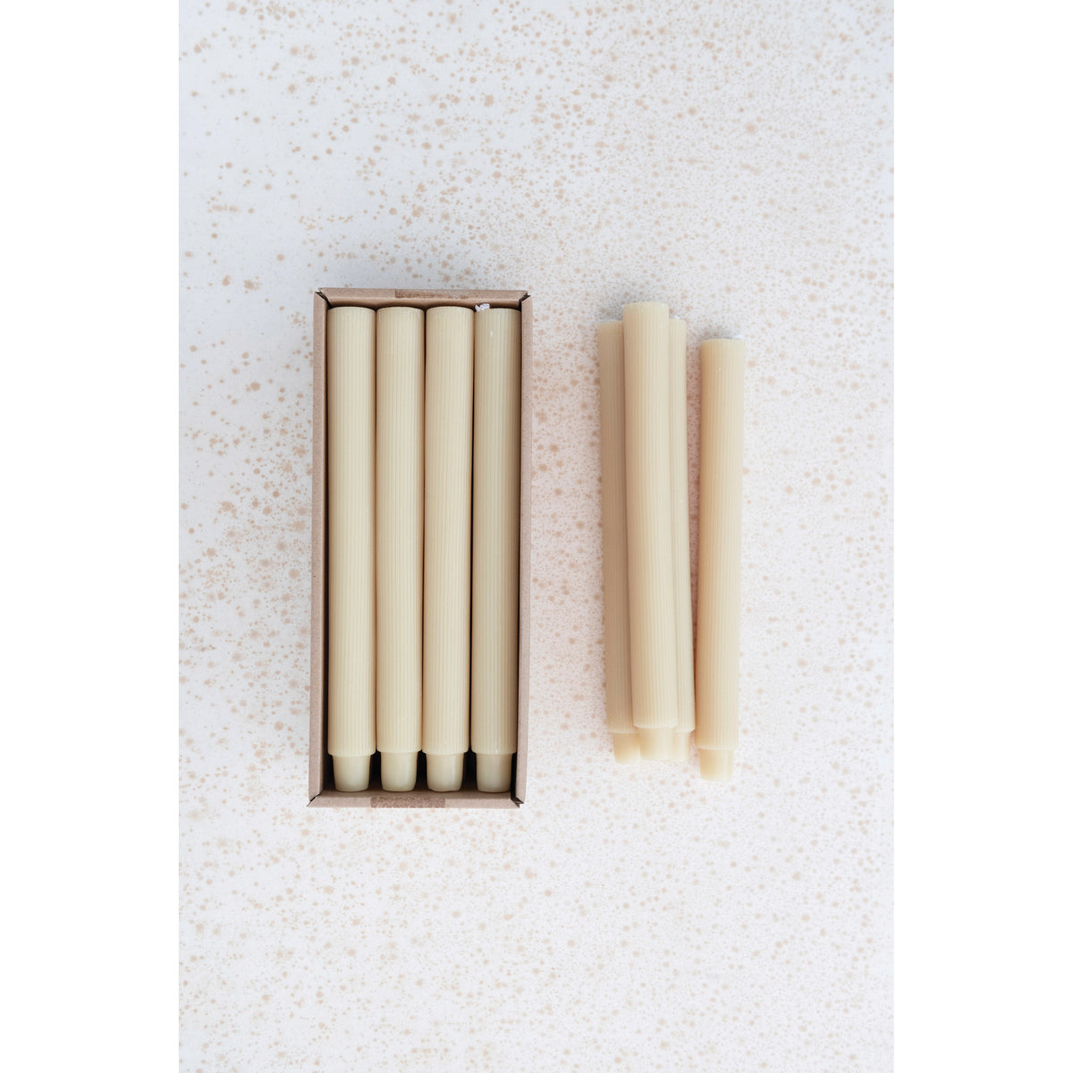 10in. Cream Pleated Taper Candles – the Bower décor market